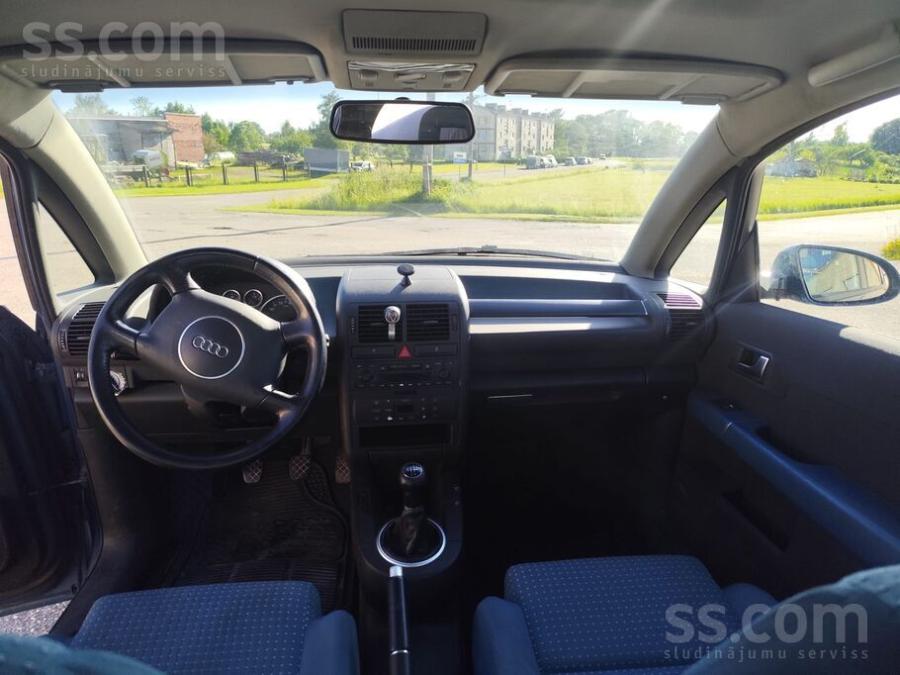 Blue Audi A2 2002 in Cesis, with an engine capacity of 1.40 L and mileage of 396 thousand km for 1700 €, photo 9 on AUTOMOTO.COM.LV
