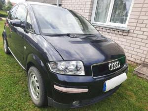 Blue Audi A2 2003 in Plunge, with an engine capacity of 1.42 L and mileage of 305 thousand km for 1950 €, photo  on AUTOMOTO.COM.LV