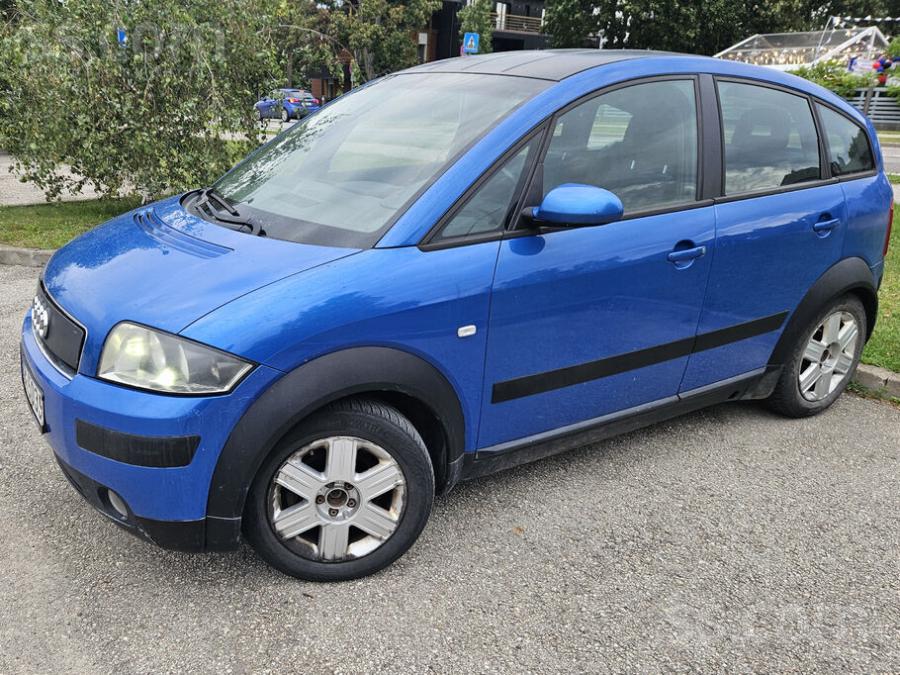 Zils Audi A2 2003 Rīga, ar dzinēja tilpumu 1.40 L un nobraukumu 234 tūkst. km par 1300 €, foto 1 vietnē AUTOMOTO.COM.LV