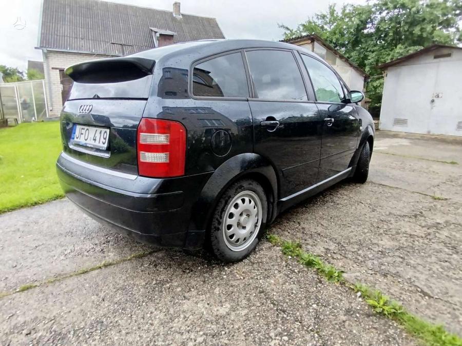 Blue Audi A2 2004 in Kaunas, with an engine capacity of 1.19 L and mileage of 334 thousand km for 2250 €, photo 6 on AUTOMOTO.COM.LV