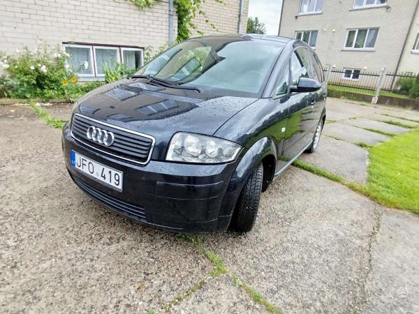 Blue Audi A2 2004 in Kaunas, with an engine capacity of 1.19 L and mileage of 334 thousand km for 2250 €, photo 10 on AUTOMOTO.COM.LV