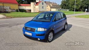 Zils Audi A2 2004 Tartu, ar dzinēja tilpumu 1.60 L un nobraukumu 264 tūkst. km par 4900 €, foto  vietnē AUTOMOTO.COM.LV