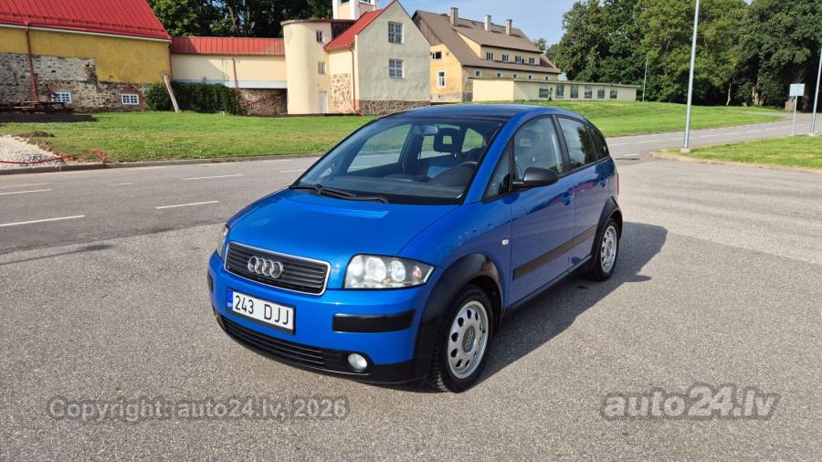 Zils Audi A2 2004 Tartu, ar dzinēja tilpumu 1.60 L un nobraukumu 264 tūkst. km par 4900 €, foto 1 vietnē AUTOMOTO.COM.LV