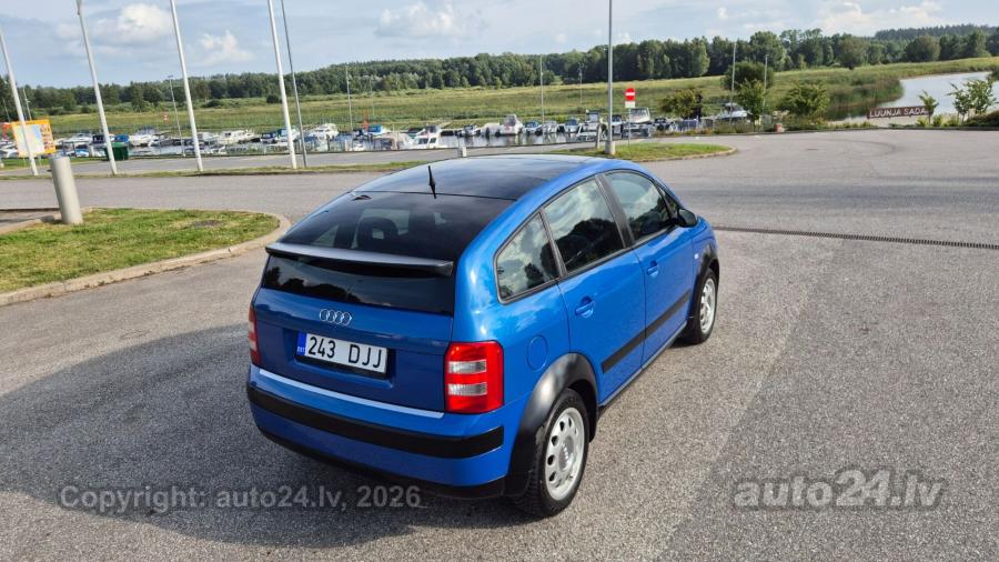 Zils Audi A2 2004 Tartu, ar dzinēja tilpumu 1.60 L un nobraukumu 264 tūkst. km par 4900 €, foto 8 vietnē AUTOMOTO.COM.LV
