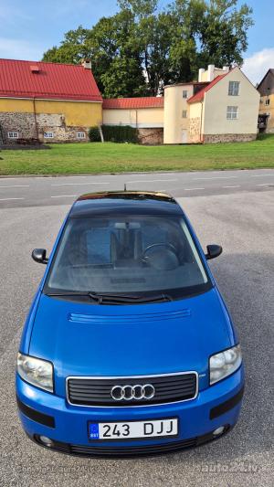 Zils Audi A2 2004 Tartu, ar dzinēja tilpumu 1.60 L un nobraukumu 264 tūkst. km par 4900 €, foto 19 vietnē AUTOMOTO.COM.LV