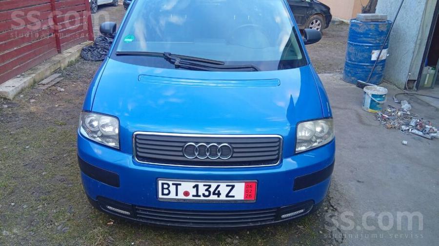 Blue Audi A2 2005 in Riga, with an engine capacity of 1.40 L and mileage of 338 thousand km for 5000 €, photo 3 on AUTOMOTO.COM.LV