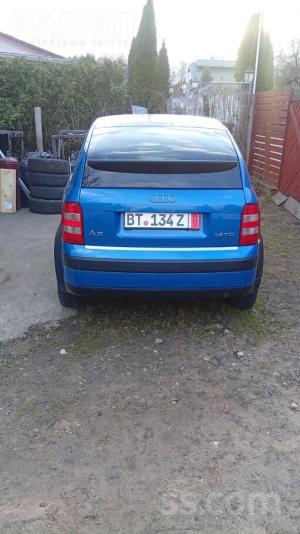 Blue Audi A2 2005 in Riga, with an engine capacity of 1.40 L and mileage of 338 thousand km for 5000 €, photo 6 on AUTOMOTO.COM.LV