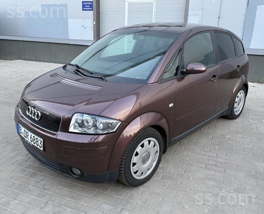 Brūns Audi A2 2003 Rīga, ar dzinēja tilpumu 1.40 L un nobraukumu 265 tūkst. km par 2650 €, foto 1 vietnē AUTOMOTO.COM.LV