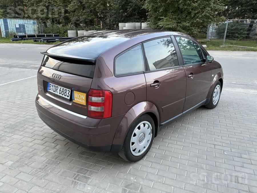Brūns Audi A2 2003 Rīga, ar dzinēja tilpumu 1.40 L un nobraukumu 265 tūkst. km par 2650 €, foto 6 vietnē AUTOMOTO.COM.LV