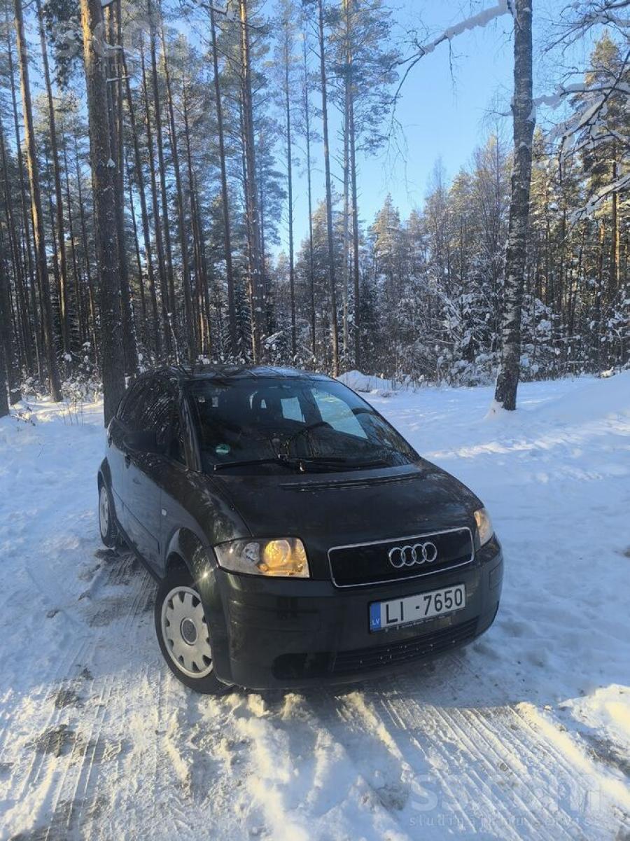 Green Audi A2 2001 in Rezekne, with an engine capacity of 1.40 L and mileage of 231 thousand km for 2300 €, photo 10 on AUTOMOTO.COM.LV