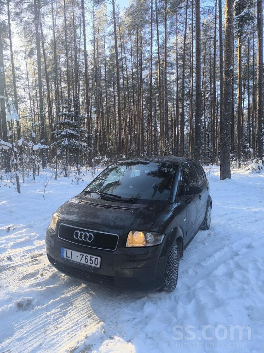 Green Audi A2 2001 in Rezekne, with an engine capacity of 1.40 L and mileage of 231 thousand km for 2300 €, photo 11 on AUTOMOTO.COM.LV