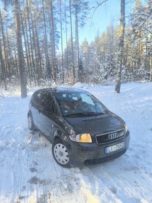 Green Audi A2 2001 in Rezekne, with an engine capacity of 1.40 L and mileage of 231 thousand km for 2300 €, photo 16 on AUTOMOTO.COM.LV