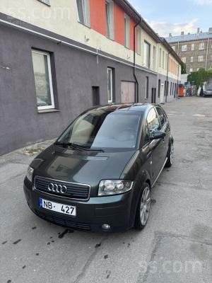 Green Audi A2 2001 in Riga, with an engine capacity of 1.40 L and mileage of 377 thousand km for 2550 €, photo  on AUTOMOTO.COM.LV
