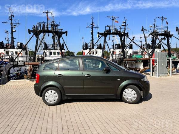 Green Audi A2 2002 in Liepaja, with an engine capacity of 1.40 L and mileage of 398 thousand km for 2650 €, photo 2 on AUTOMOTO.COM.LV