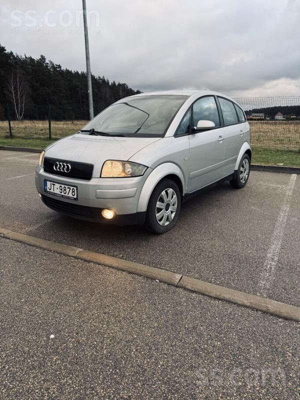 Grey Audi A2 2000 in Riga, with an engine capacity of 1.40 L and mileage of 223 thousand km for 1350 €, photo 1 on AUTOMOTO.COM.LV