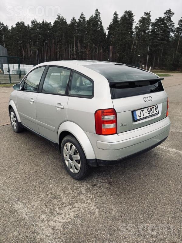 Grey Audi A2 2000 in Riga, with an engine capacity of 1.40 L and mileage of 223 thousand km for 1350 €, photo 4 on AUTOMOTO.COM.LV