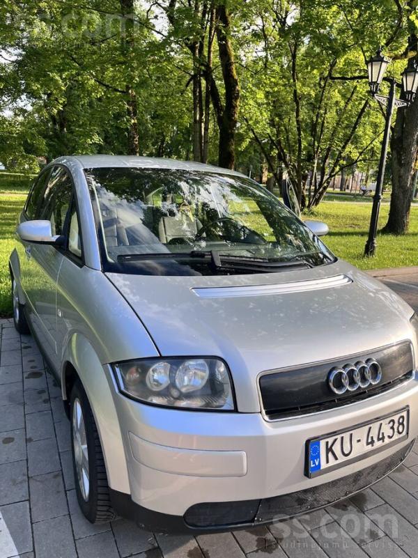 Grey Audi A2 2000 in Gulbene, with an engine capacity of 1.40 L and mileage of 327 thousand km for 1400 €, photo 1 on AUTOMOTO.COM.LV