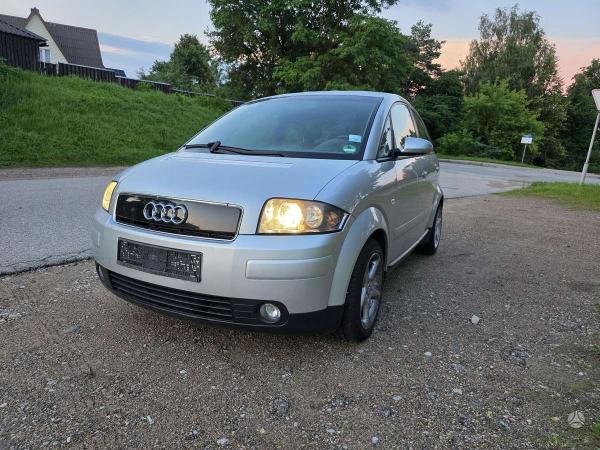 Grey Audi A2 2000 in Utena, with an engine capacity of 1.40 L and mileage of 225 thousand km for 1500 €, photo 1 on AUTOMOTO.COM.LV