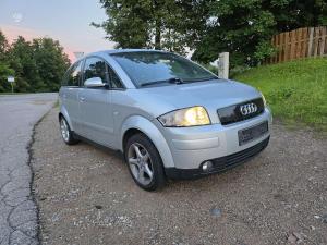 Grey Audi A2 2000 in Utena, with an engine capacity of 1.40 L and mileage of 225 thousand km for 1500 €, photo 3 on AUTOMOTO.COM.LV