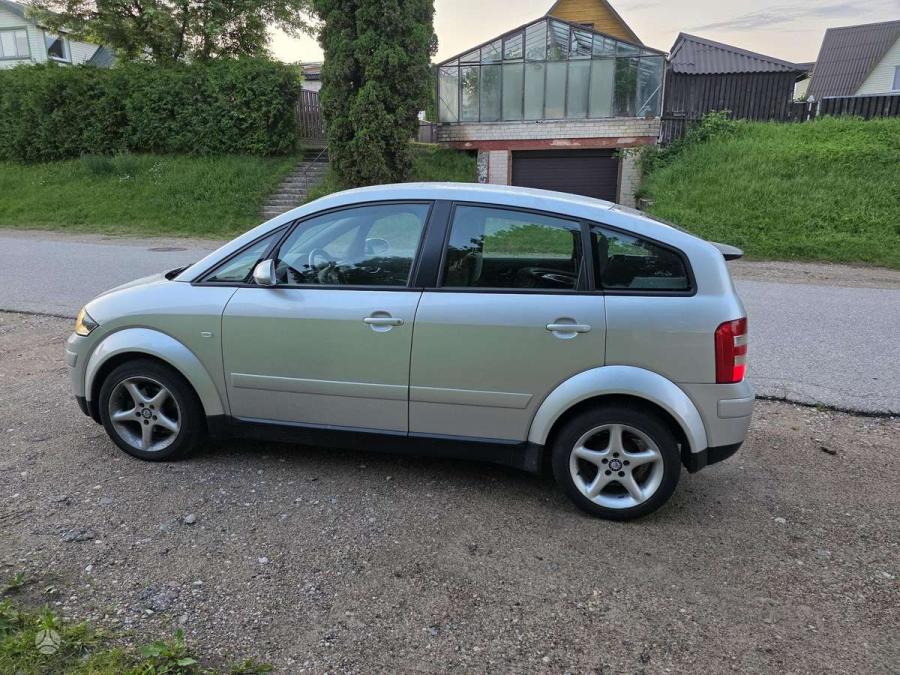 Grey Audi A2 2000 in Utena, with an engine capacity of 1.40 L and mileage of 225 thousand km for 1500 €, photo 6 on AUTOMOTO.COM.LV