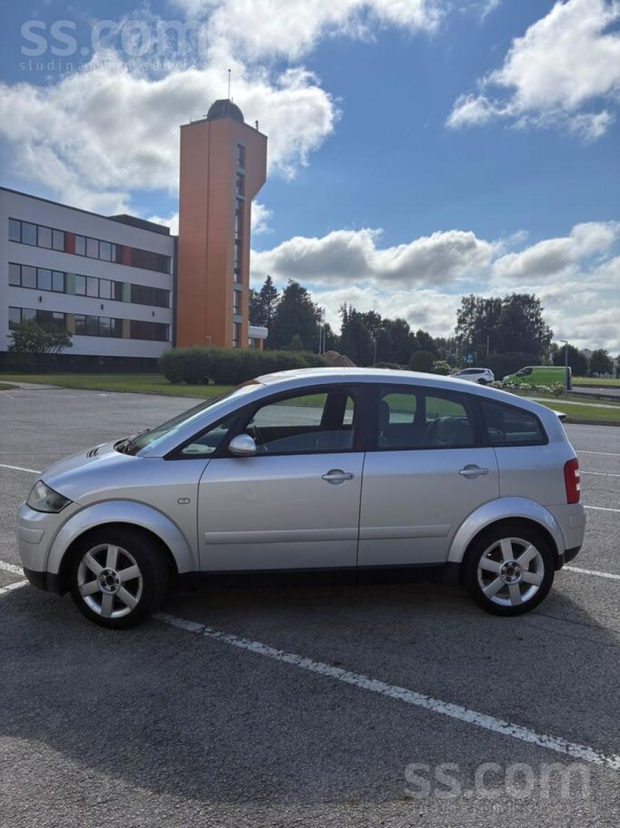 Grey Audi A2 2000 in Riga, with an engine capacity of 1.40 L and mileage of 0 thousand km for 1650 €, photo 5 on AUTOMOTO.COM.LV