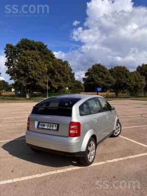Grey Audi A2 2000 in Riga, with an engine capacity of 1.40 L and mileage of 0 thousand km for 1650 €, photo 7 on AUTOMOTO.COM.LV
