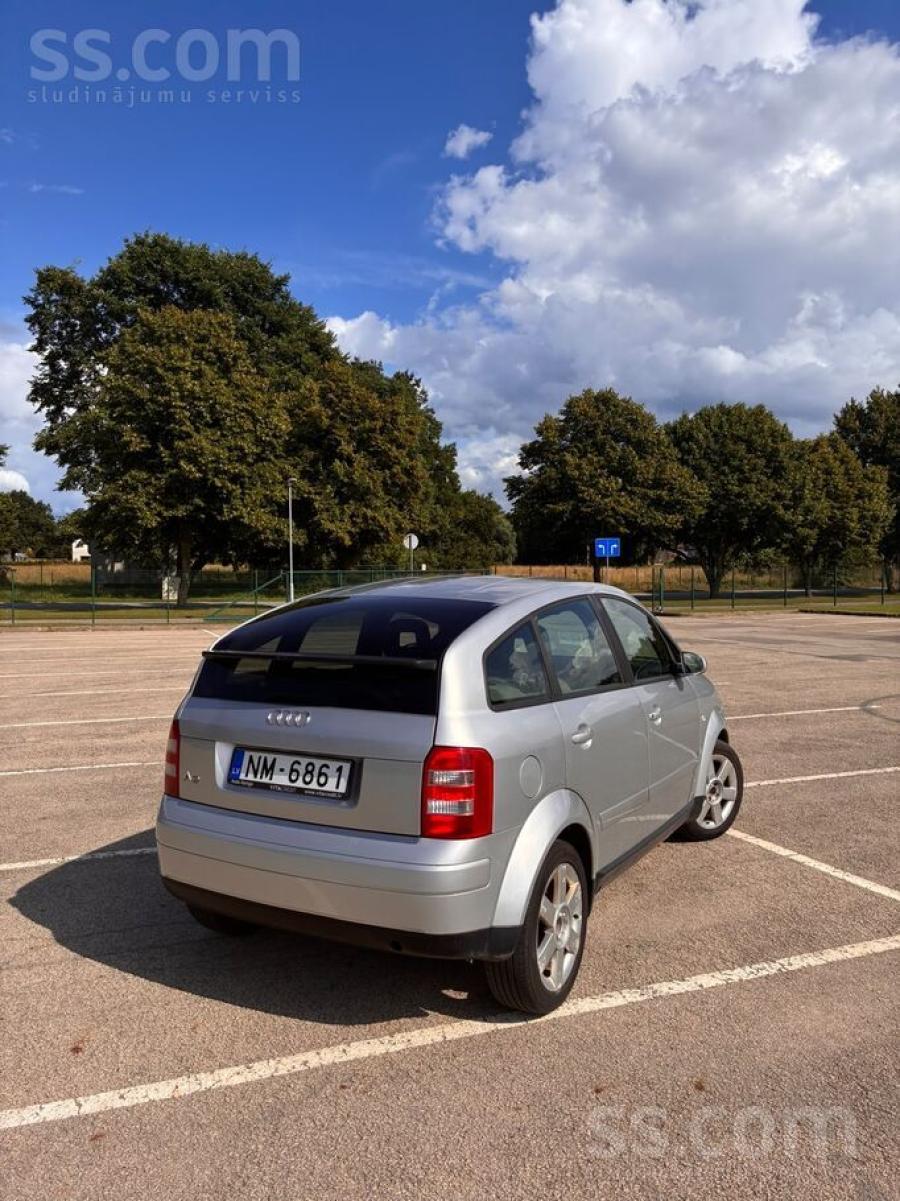 Grey Audi A2 2000 in Riga, with an engine capacity of 1.40 L and mileage of 0 thousand km for 1650 €, photo 7 on AUTOMOTO.COM.LV