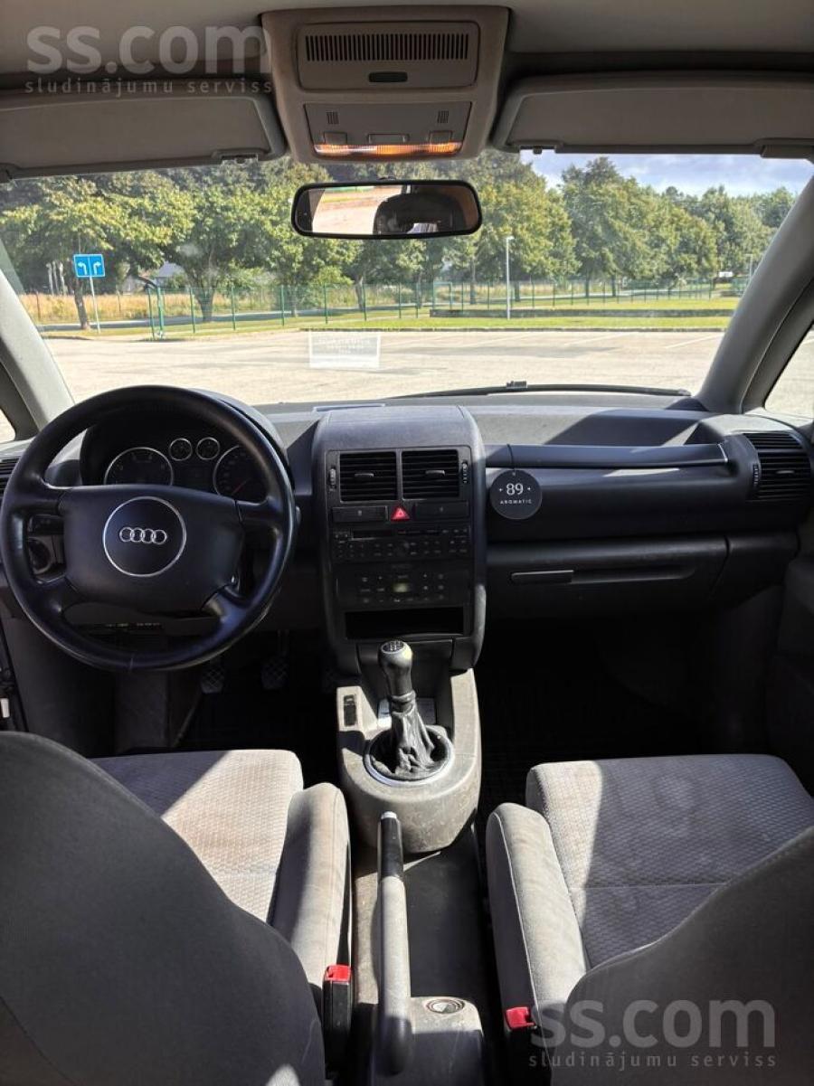 Grey Audi A2 2000 in Riga, with an engine capacity of 1.40 L and mileage of 0 thousand km for 1650 €, photo 13 on AUTOMOTO.COM.LV