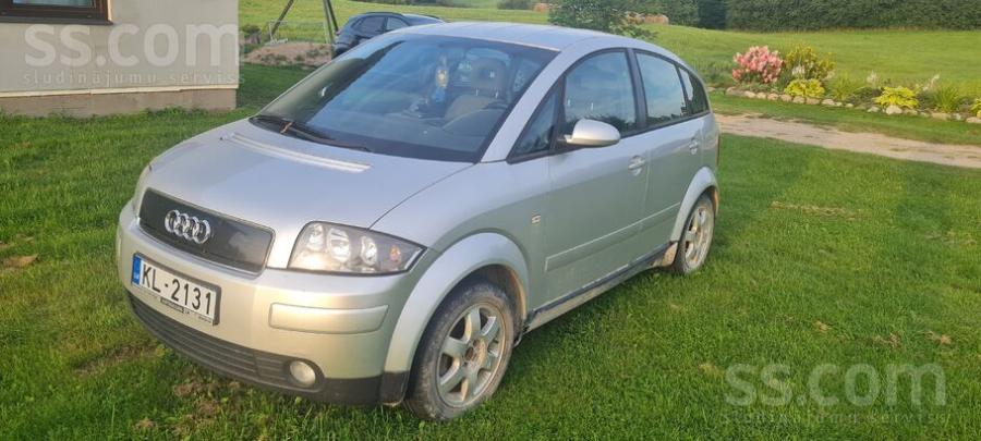 Grey Audi A2 2000 in Riga, with an engine capacity of 1.40 L and mileage of 285 thousand km for 700 €, photo 3 on AUTOMOTO.COM.LV