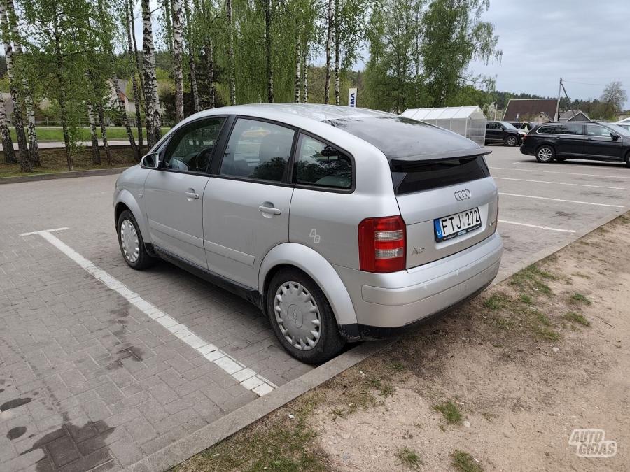 Grey Audi A2 2001 in Ignalina, with an engine capacity of 1.40 L and mileage of 328 thousand km for 1450 €, photo 5 on AUTOMOTO.COM.LV