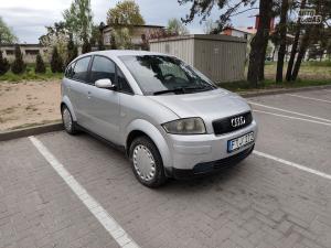 Grey Audi A2 2001 in Ignalina, with an engine capacity of 1.40 L and mileage of 328 thousand km for 1450 €, photo 9 on AUTOMOTO.COM.LV