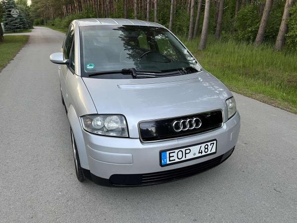 Grey Audi A2 2001 in Klaipeda, with an engine capacity of 1.40 L and mileage of 257 thousand km for 1950 €, photo 2 on AUTOMOTO.COM.LV