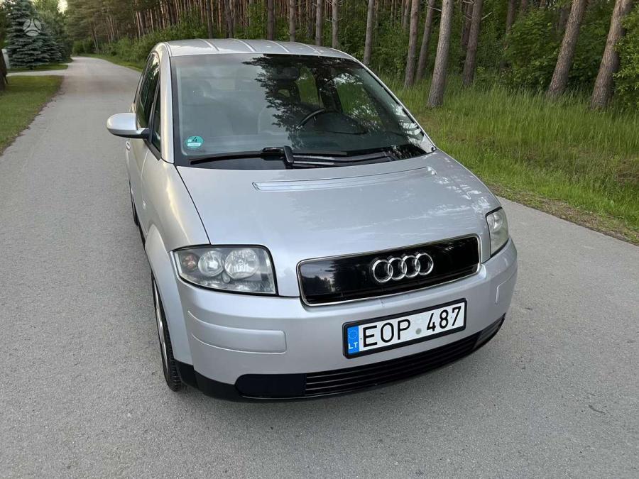 Grey Audi A2 2001 in Klaipeda, with an engine capacity of 1.40 L and mileage of 257 thousand km for 1950 €, photo 3 on AUTOMOTO.COM.LV