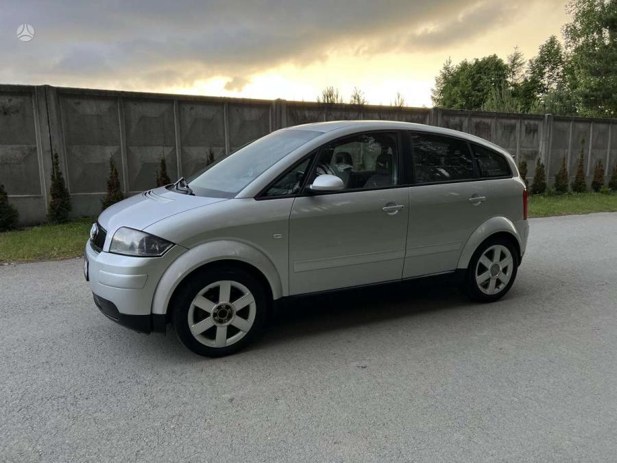Grey Audi A2 2001 in Klaipeda, with an engine capacity of 1.40 L and mileage of 257 thousand km for 1950 €, photo 9 on AUTOMOTO.COM.LV