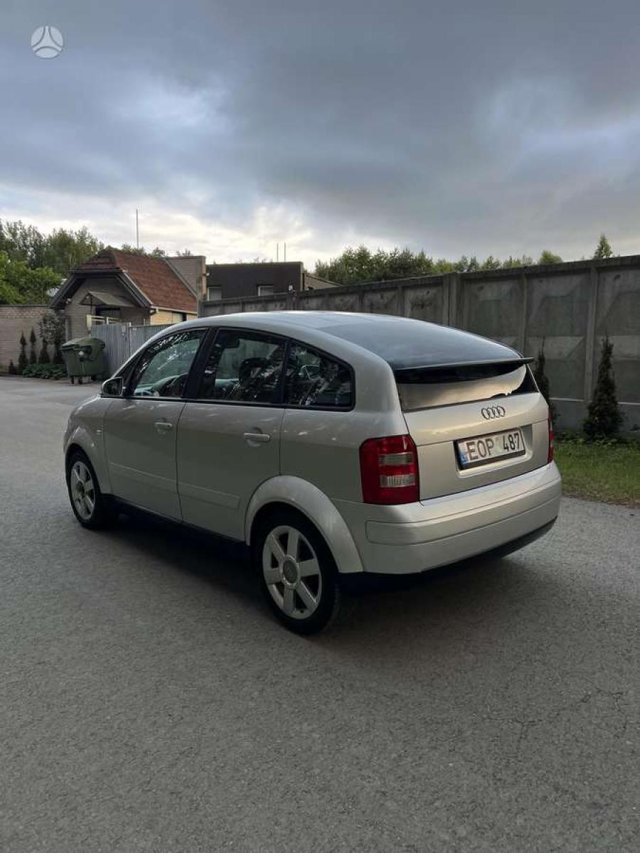Grey Audi A2 2001 in Klaipeda, with an engine capacity of 1.40 L and mileage of 257 thousand km for 1950 €, photo 15 on AUTOMOTO.COM.LV