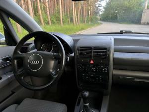 Grey Audi A2 2001 in Klaipeda, with an engine capacity of 1.40 L and mileage of 257 thousand km for 1950 €, photo 21 on AUTOMOTO.COM.LV
