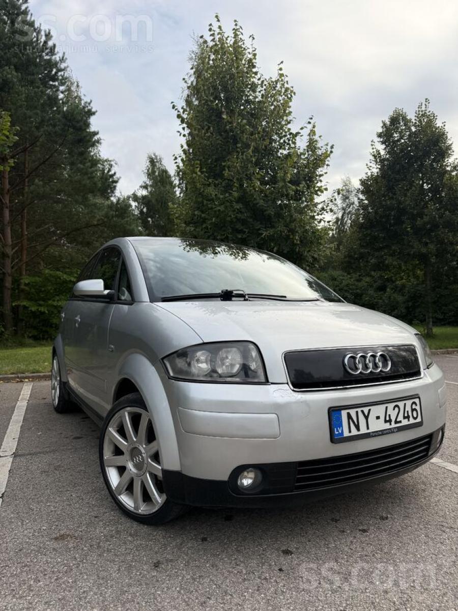 Pelēks Audi A2 2001 Liepāja, ar dzinēja tilpumu 1.40 L un nobraukumu 258 tūkst. km par 2500 €, foto 1 vietnē AUTOMOTO.COM.LV
