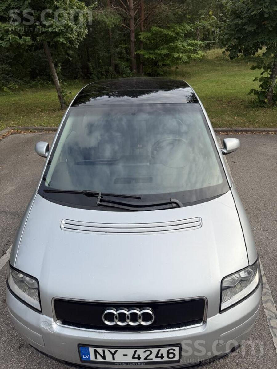 Pelēks Audi A2 2001 Liepāja, ar dzinēja tilpumu 1.40 L un nobraukumu 258 tūkst. km par 2500 €, foto 3 vietnē AUTOMOTO.COM.LV