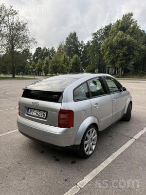 Pelēks Audi A2 2001 Liepāja, ar dzinēja tilpumu 1.40 L un nobraukumu 258 tūkst. km par 2500 €, foto 4 vietnē AUTOMOTO.COM.LV