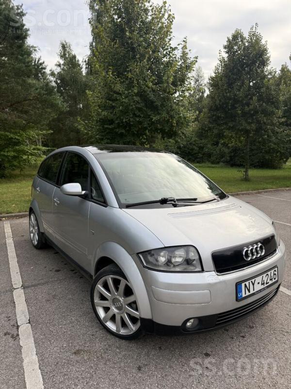 Grey Audi A2 2001 in Liepaja, with an engine capacity of 1.40 L and mileage of 258 thousand km for 2500 €, photo 7 on AUTOMOTO.COM.LV