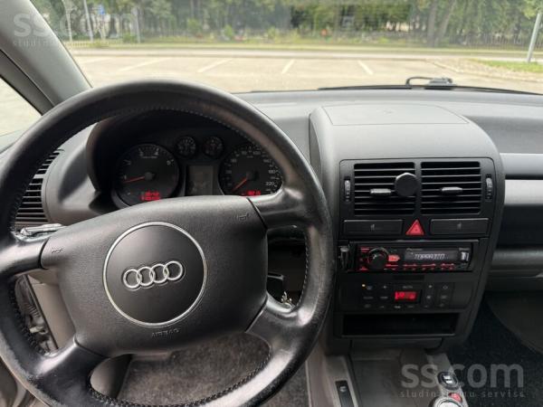 Grey Audi A2 2001 in Liepaja, with an engine capacity of 1.40 L and mileage of 258 thousand km for 2500 €, photo 10 on AUTOMOTO.COM.LV