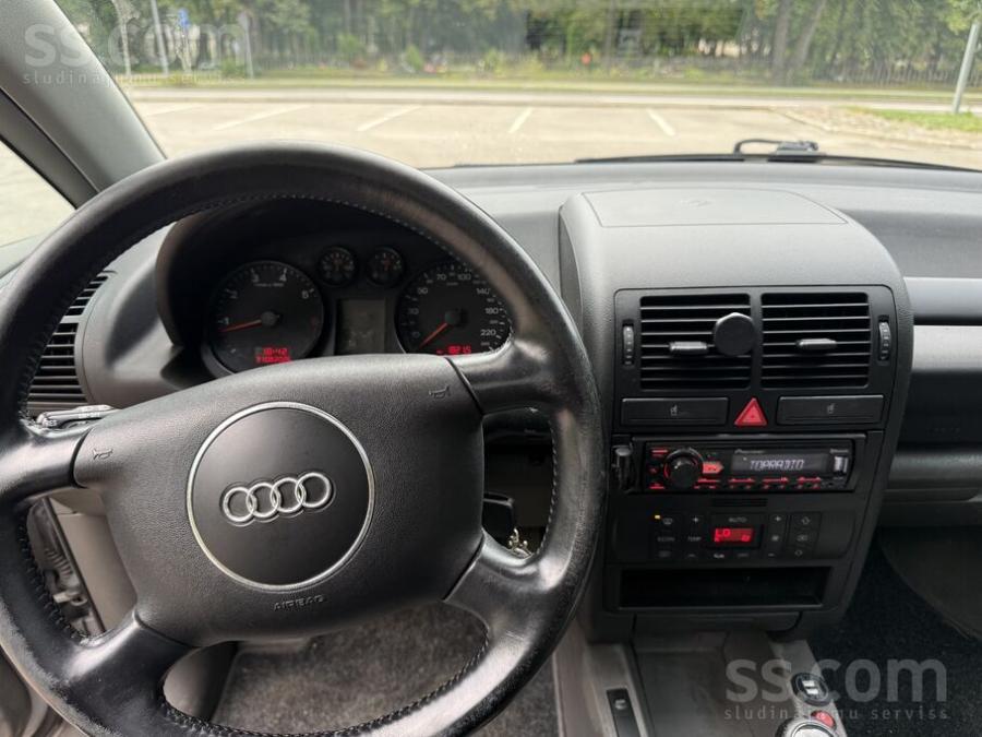 Pelēks Audi A2 2001 Liepāja, ar dzinēja tilpumu 1.40 L un nobraukumu 258 tūkst. km par 2500 €, foto 10 vietnē AUTOMOTO.COM.LV