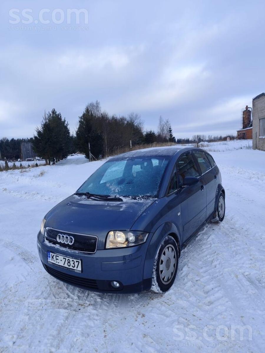 Grey Audi A2 2002 in Cesis, with an engine capacity of 1.40 L and mileage of 259 thousand km for 2300 €, photo 1 on AUTOMOTO.COM.LV