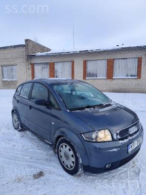Grey Audi A2 2002 in Cesis, with an engine capacity of 1.40 L and mileage of 259 thousand km for 2300 €, photo 2 on AUTOMOTO.COM.LV