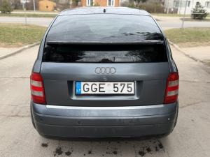 Pelēks Audi A2 2002 Kauņa, ar dzinēja tilpumu 1.40 L un nobraukumu 316 tūkst. km par 1350 €, foto 6 vietnē AUTOMOTO.COM.LV