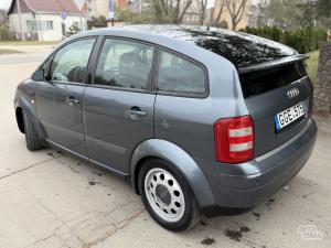 Pelēks Audi A2 2002 Kauņa, ar dzinēja tilpumu 1.40 L un nobraukumu 316 tūkst. km par 1350 €, foto 7 vietnē AUTOMOTO.COM.LV