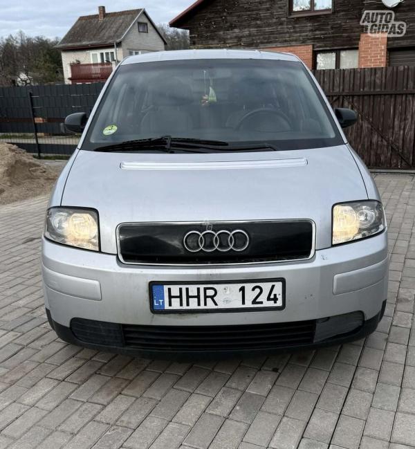 Grey Audi A2 2002 in Kaunas, with an engine capacity of 1.40 L and mileage of 322 thousand km for 1260 €, photo 1 on AUTOMOTO.COM.LV