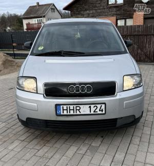 Pelēks Audi A2 2002 Kauņa, ar dzinēja tilpumu 1.40 L un nobraukumu 322 tūkst. km par 1260 €, foto  vietnē AUTOMOTO.COM.LV