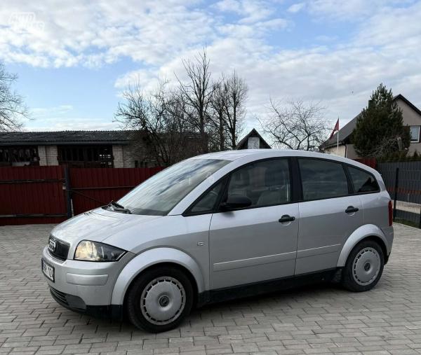 Grey Audi A2 2002 in Kaunas, with an engine capacity of 1.40 L and mileage of 322 thousand km for 1260 €, photo 2 on AUTOMOTO.COM.LV