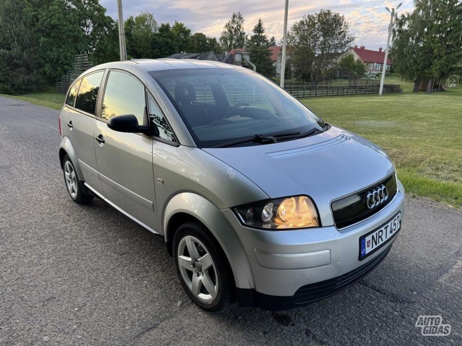 Grey Audi A2 2002 in Vilkaviskis, with an engine capacity of 1.40 L and mileage of 270 thousand km for 1600 €, photo 4 on AUTOMOTO.COM.LV